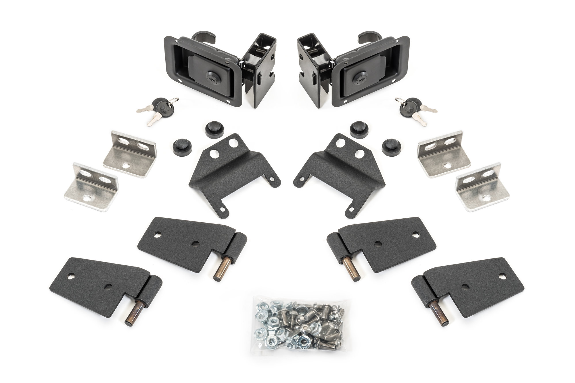 JCR Offroad Rear Crusader Aluminum Trail Doors for 07-18 Jeep Wrangler Unlimited JK 4 Door ...